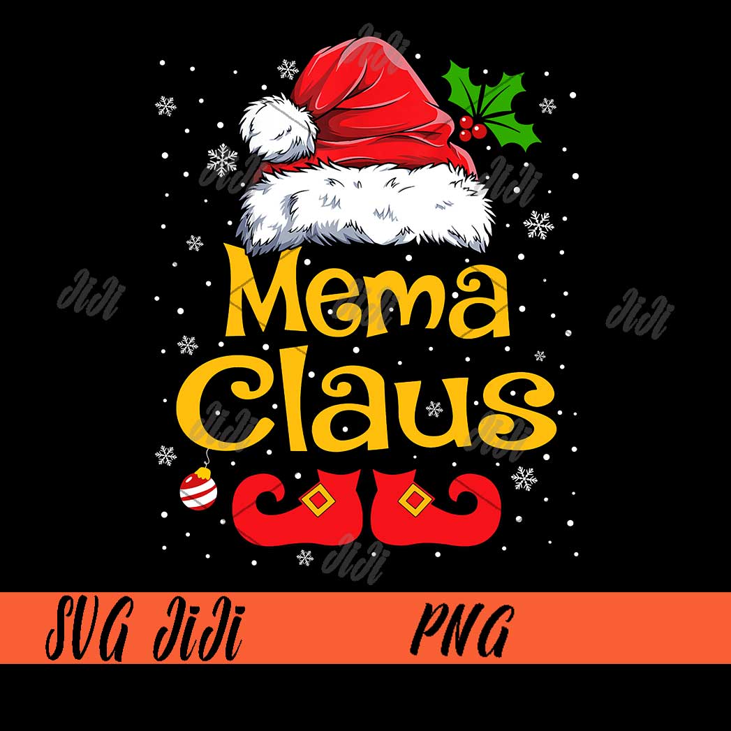 Meme Claus PNG, Christmas Santa Hat PNG, Xmas Mema Claus PNG | Inspire ...