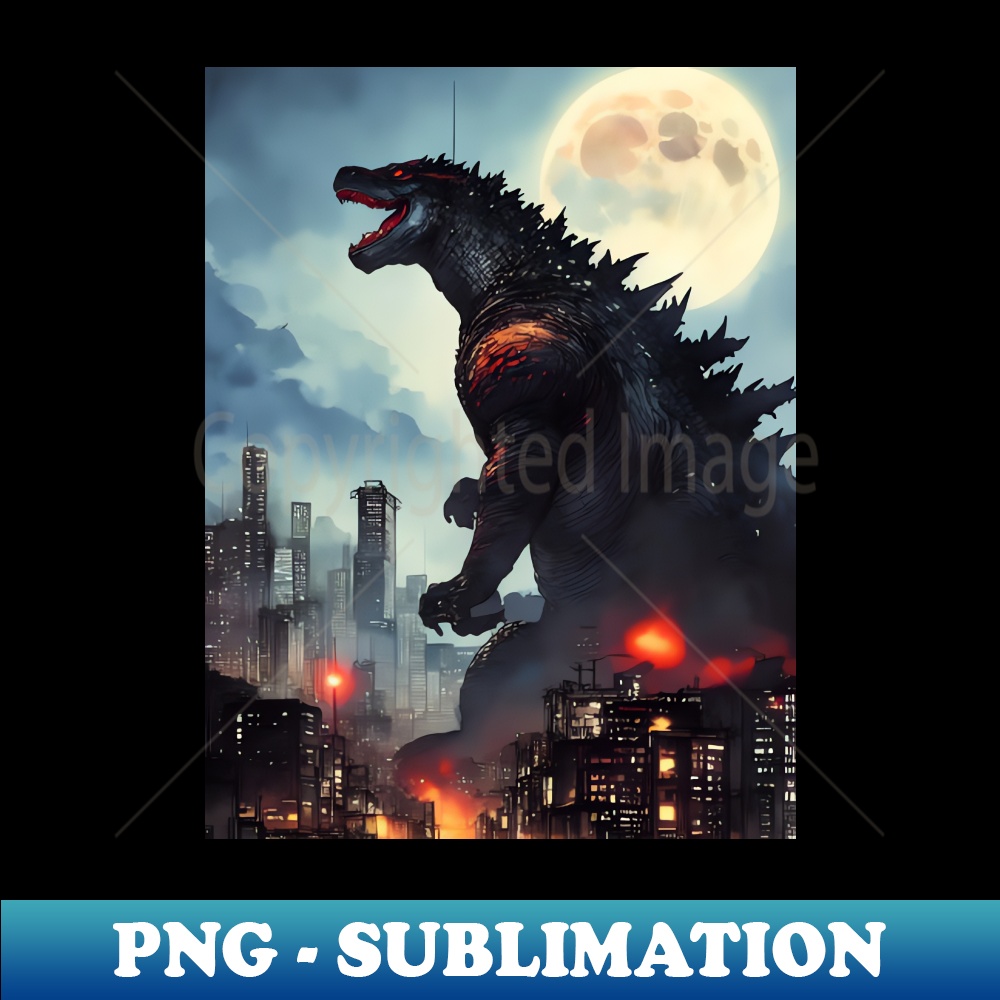 Go Go Godzilla - Instant Sublimation Digital Download - Perf - Inspire ...