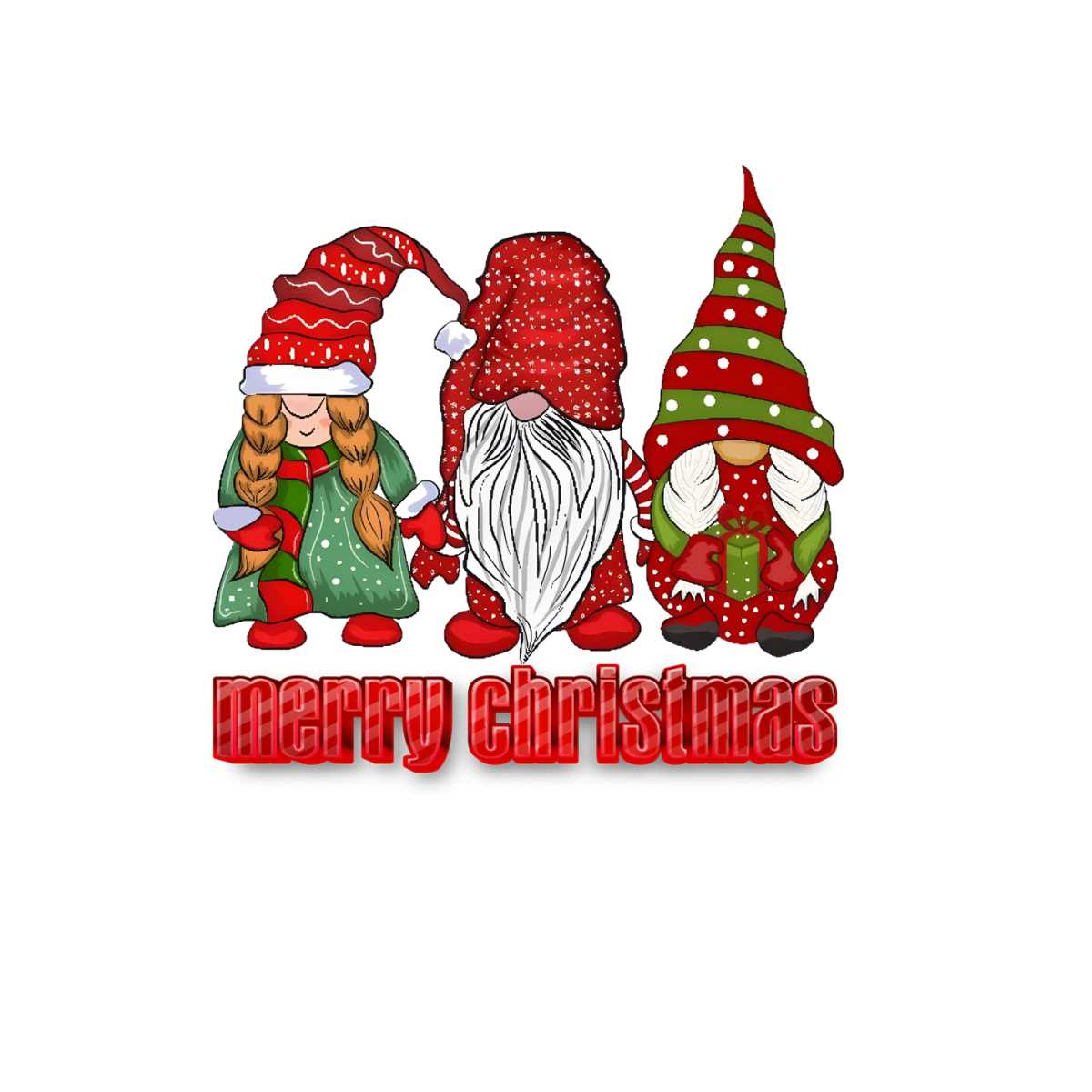 Gnome Xmas Merry Christmas PNG Sublimation Download | Inspire Uplift