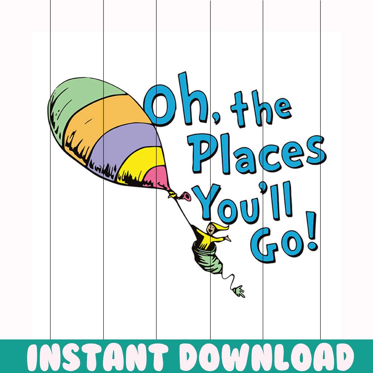 Oh, The Places You'll Go Svg, Dr Seuss Svg, Dr. Seuss Svg, D | Inspire ...