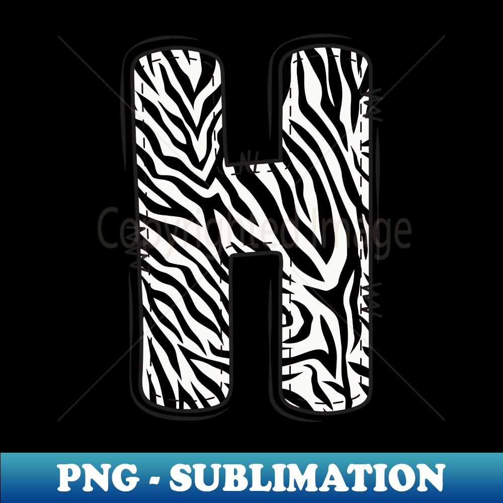 Zebra Letter H - Exclusive PNG Sublimation Download - Perfec | Inspire ...