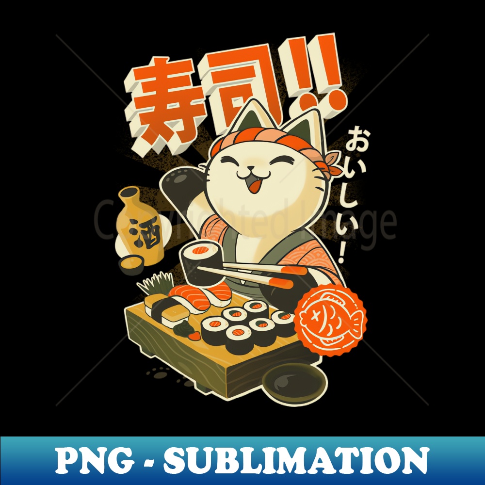 Sushi Chef - Cute Kitchen Kitty - Japanese Restaurant - High | Inspire ...