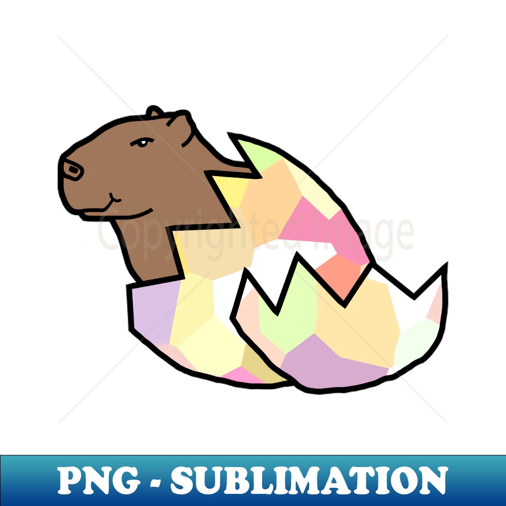 Cute Capybara Hatching from Easter Egg - Sublimation-Ready P | Inspire ...
