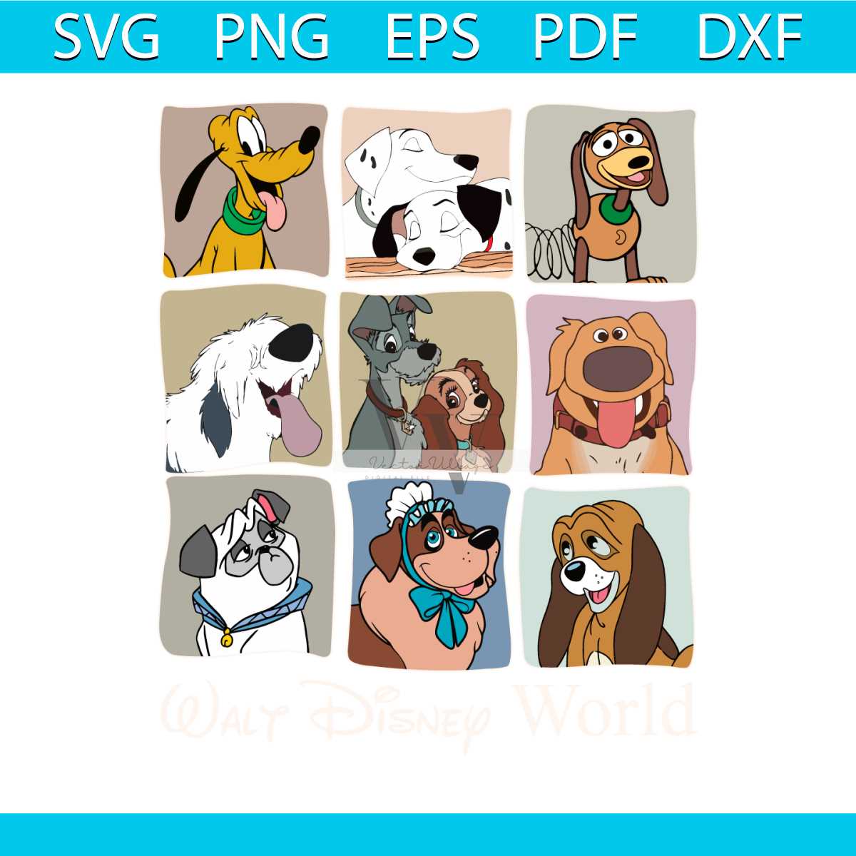 Disney Dogs Walt Disney World SVG Digital Cricut File | Inspire Uplift