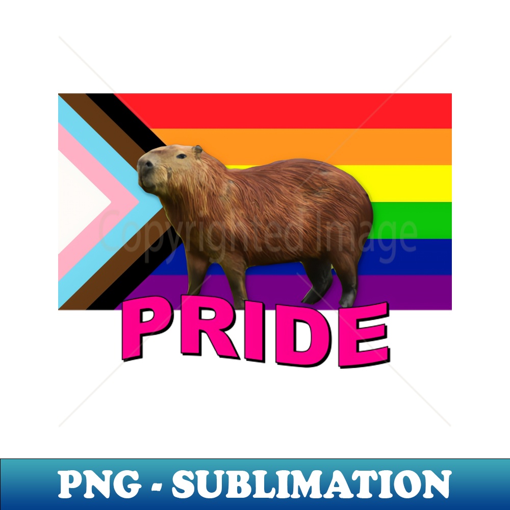Capybara Pride Flag - High-Quality PNG Sublimation Download - Inspire ...
