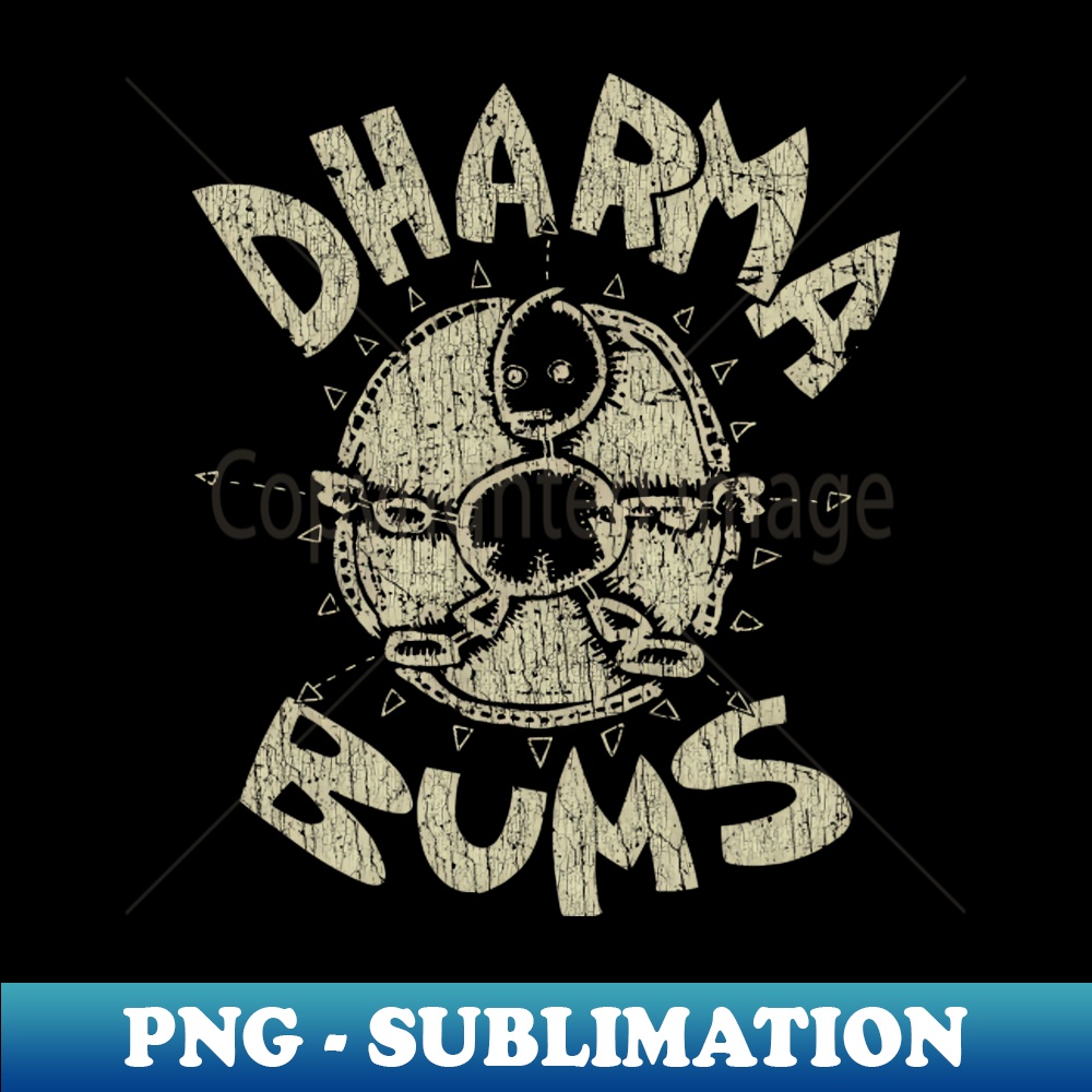 Dharma Bums Compass 1987 - PNG Transparent Digital Download | Inspire Uplift