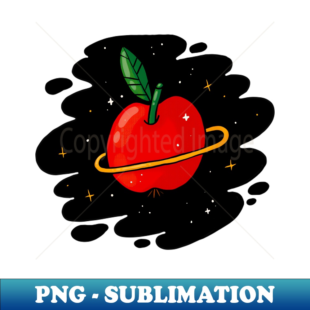 Cosmic Apple - Modern Sublimation PNG File - Bring Your Desi | Inspire ...