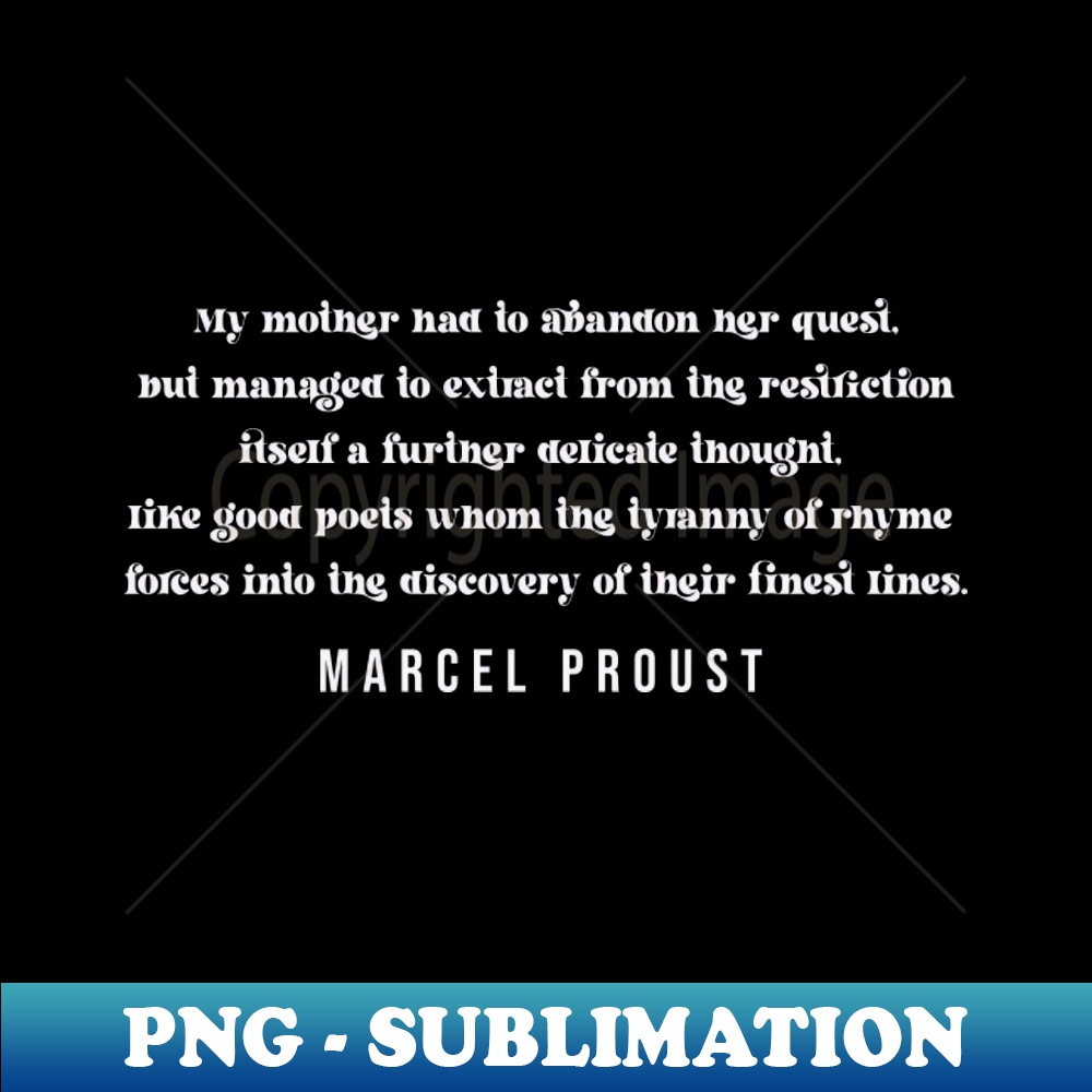 My mother - Poetry - Proust - Signature Sublimation PNG File | Inspire ...