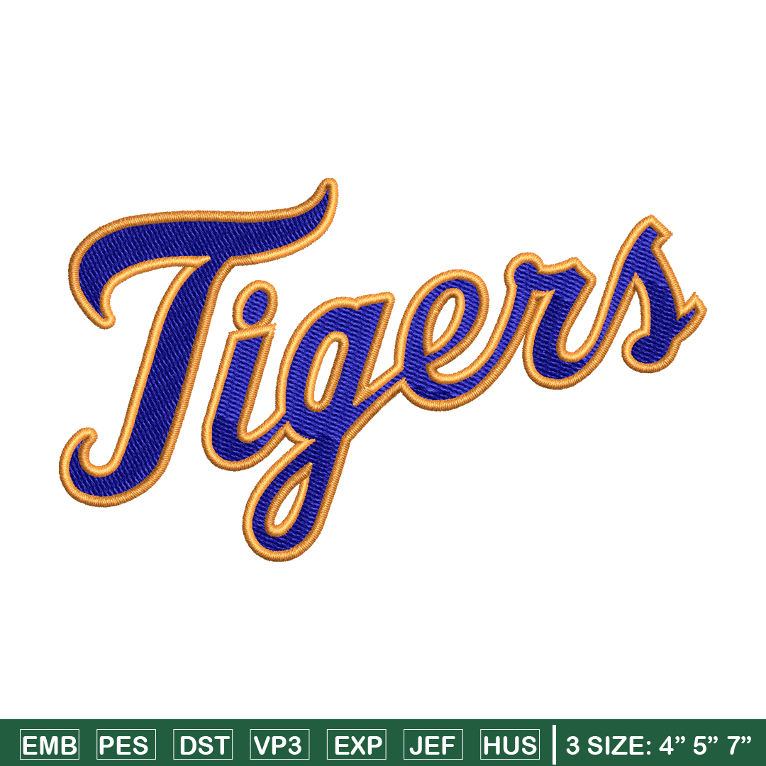 Tiger logo embroidery design, Tiger logo embroidery, logo de | Inspire ...