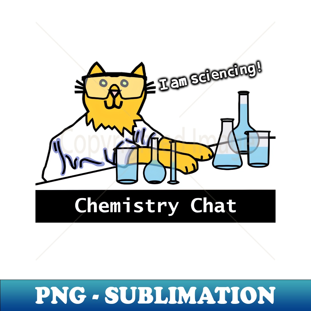 Science Chemistry Cat Funny Chat - Trendy Sublimation Digita | Inspire ...