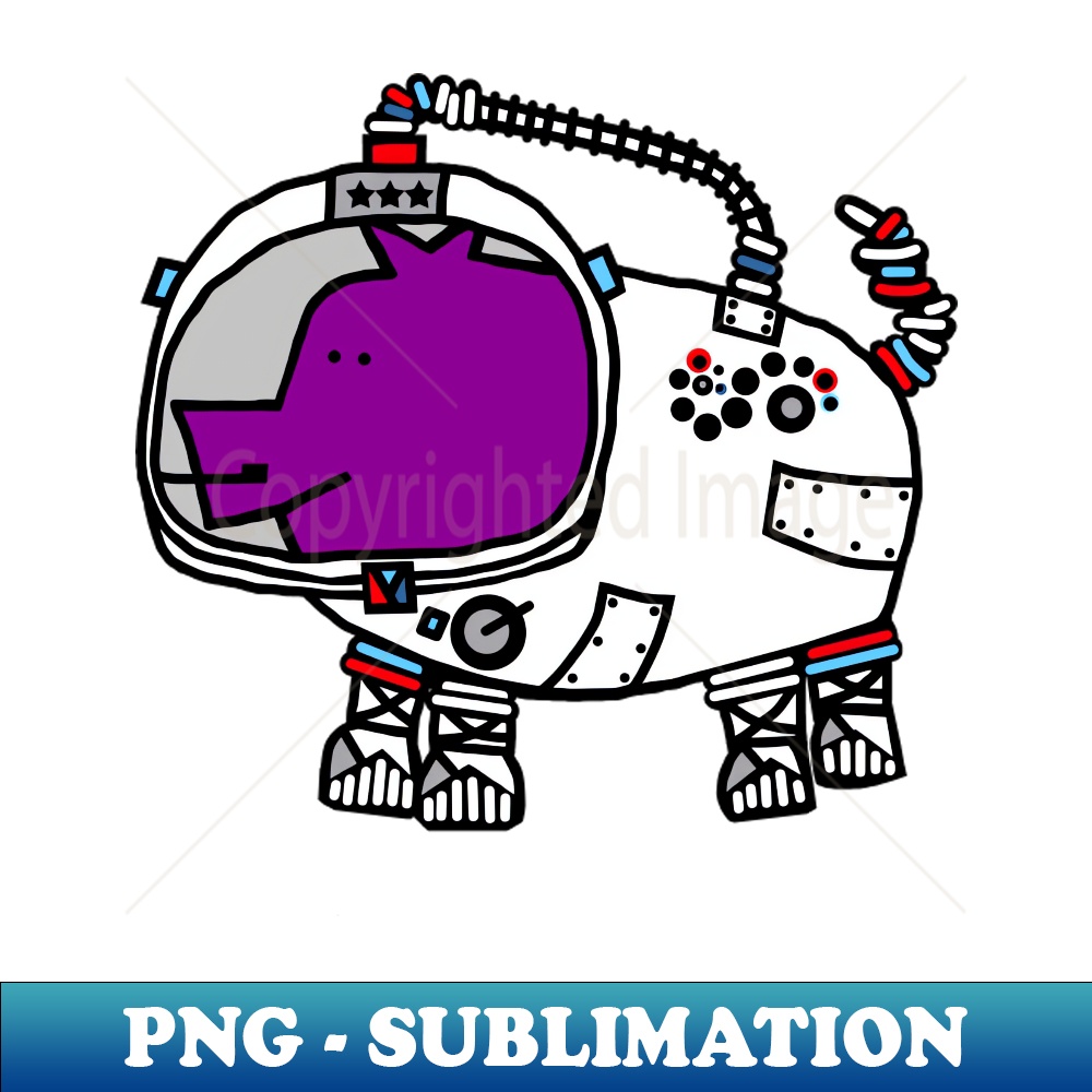 Astronaut Space Pilot Sci Fi Purple Pig - Professional Subli | Inspire ...