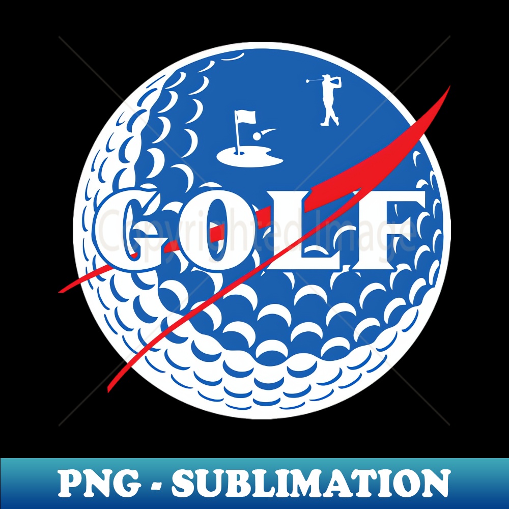 NASA Golf Parody Graphic Design - Instant Sublimation Digita - Inspire ...
