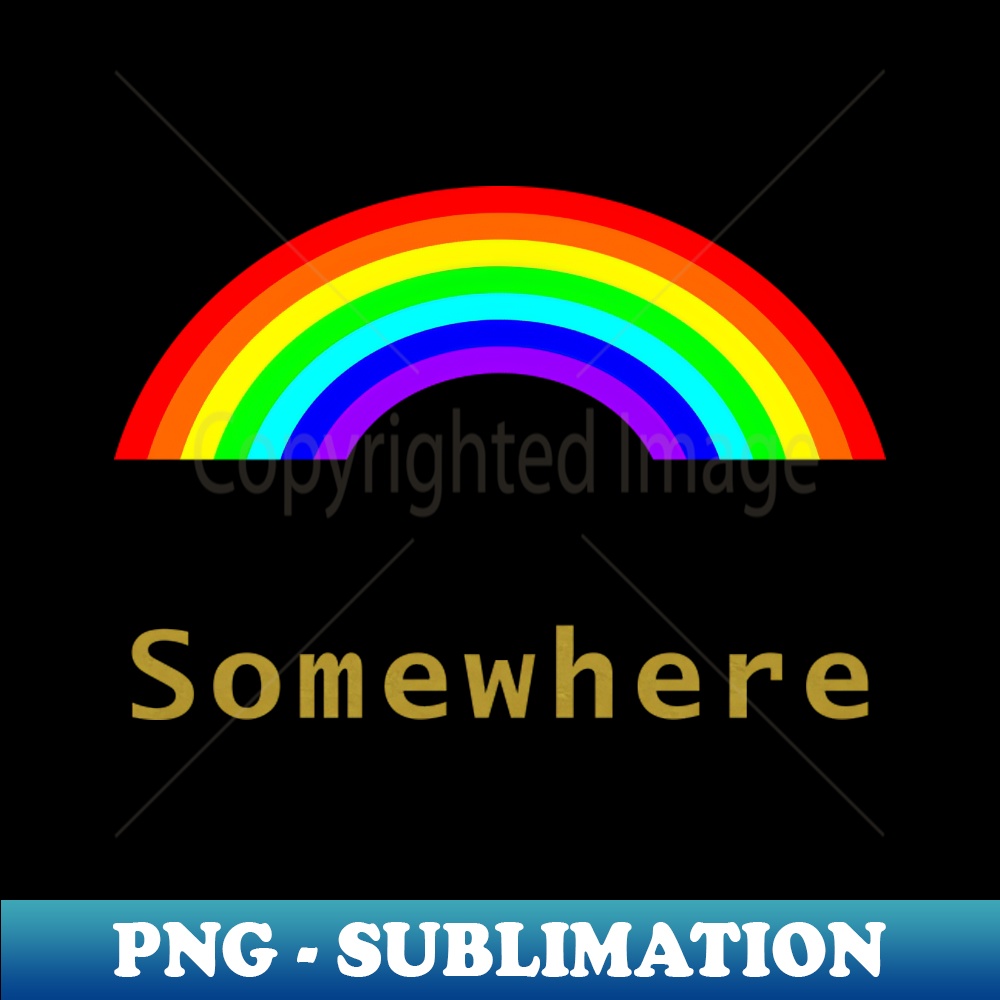 Gold Somewhere Rainbow - Decorative Sublimation PNG File - P | Inspire ...