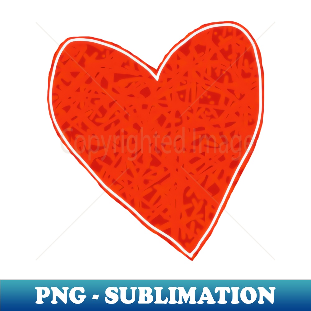 Red Textured Heart - Premium PNG Sublimation File - Transfor | Inspire ...
