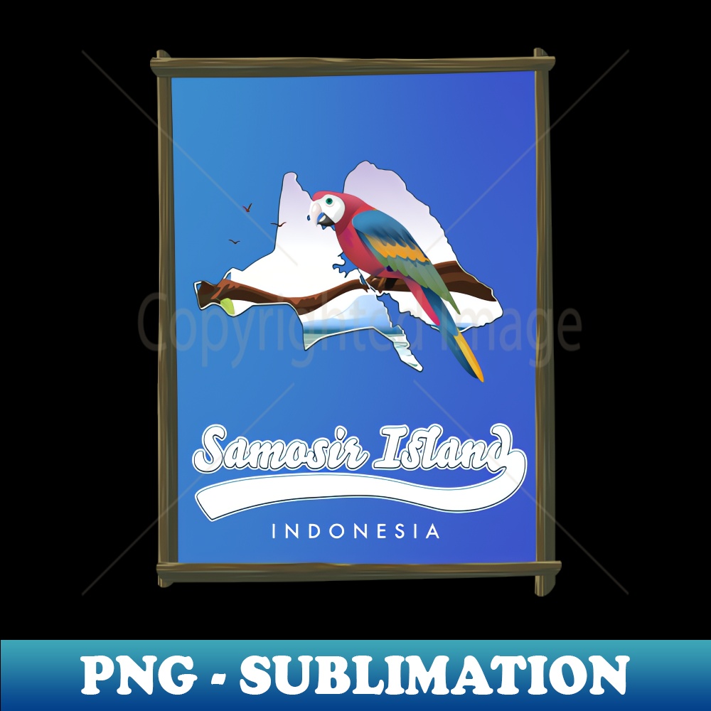 samosir island Indonesia map - Unique Sublimation PNG Downlo | Inspire ...