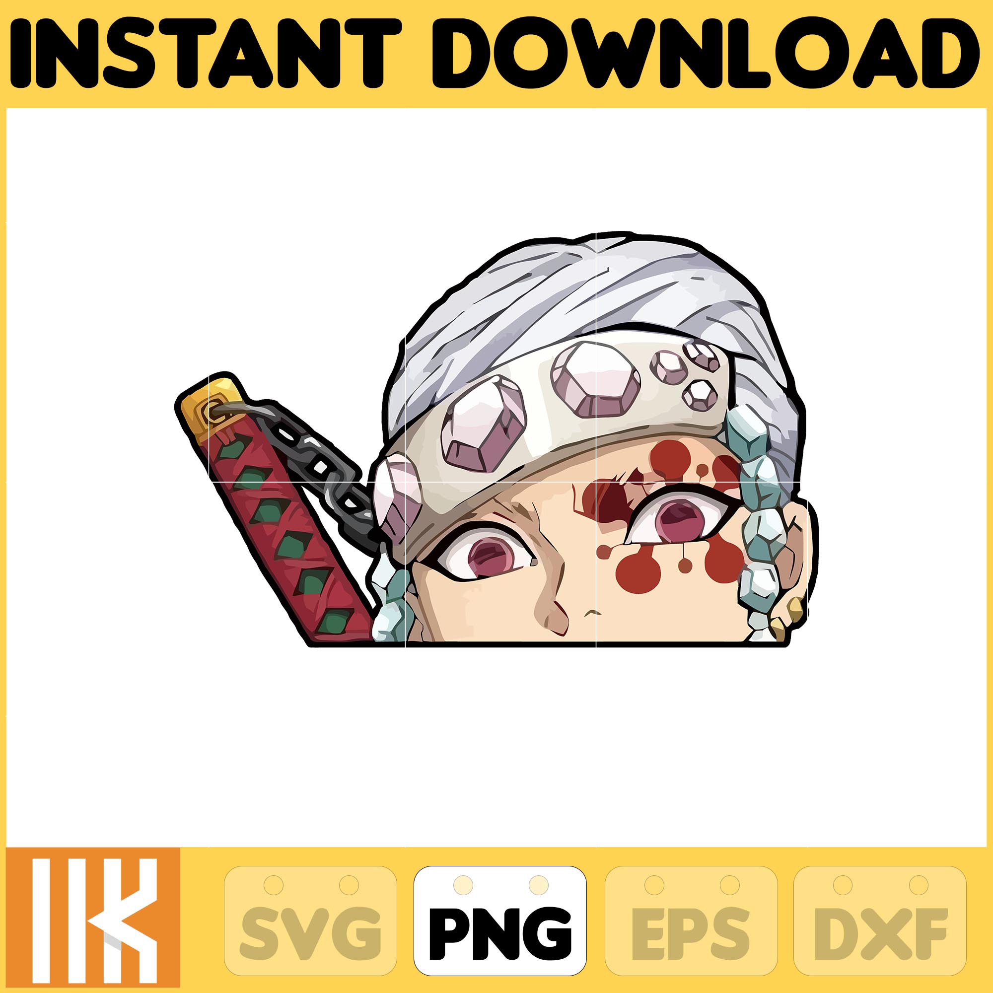 Anime Peeking Premium Graphic Design, Cute , Cool, Anime PNG - Inspire ...