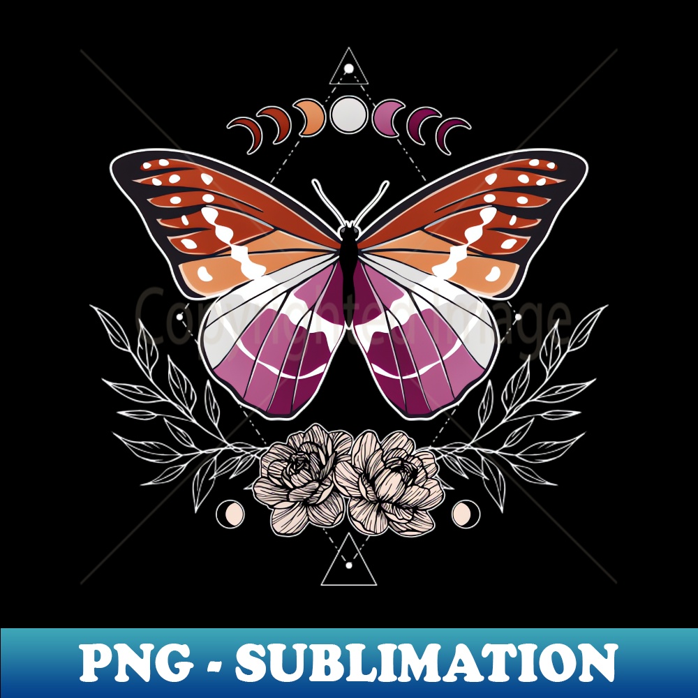 Lesbian Butterfly LGBT Gay Pride Flag - Special Edition Subl | Inspire ...