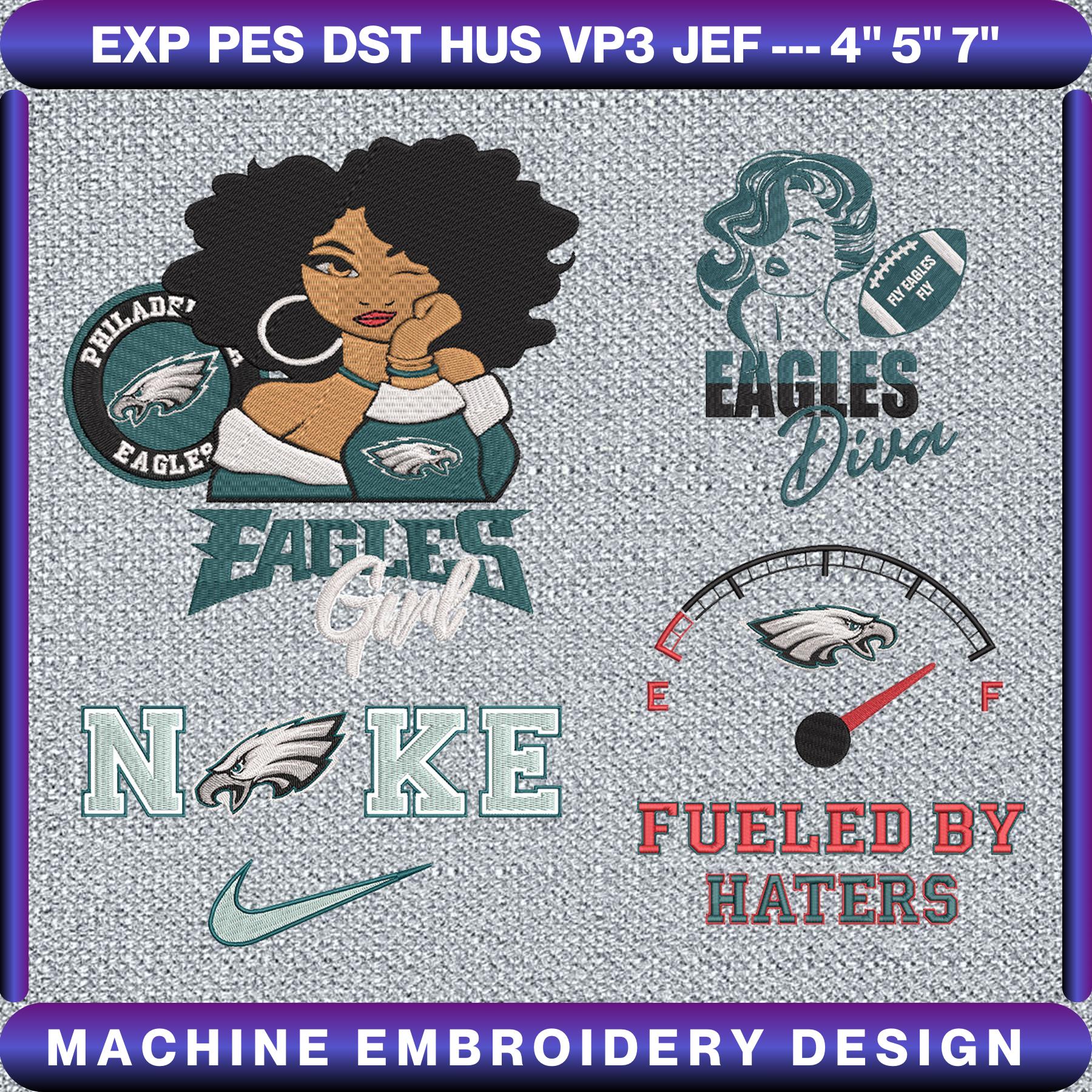 7+ Eagles Football Logo Embroidery Bundle, Famous Football T | Inspire ...