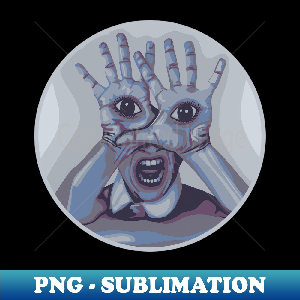 Weird Eyeball Hands Scream - PNG Transparent Digital Downloa | Inspire ...