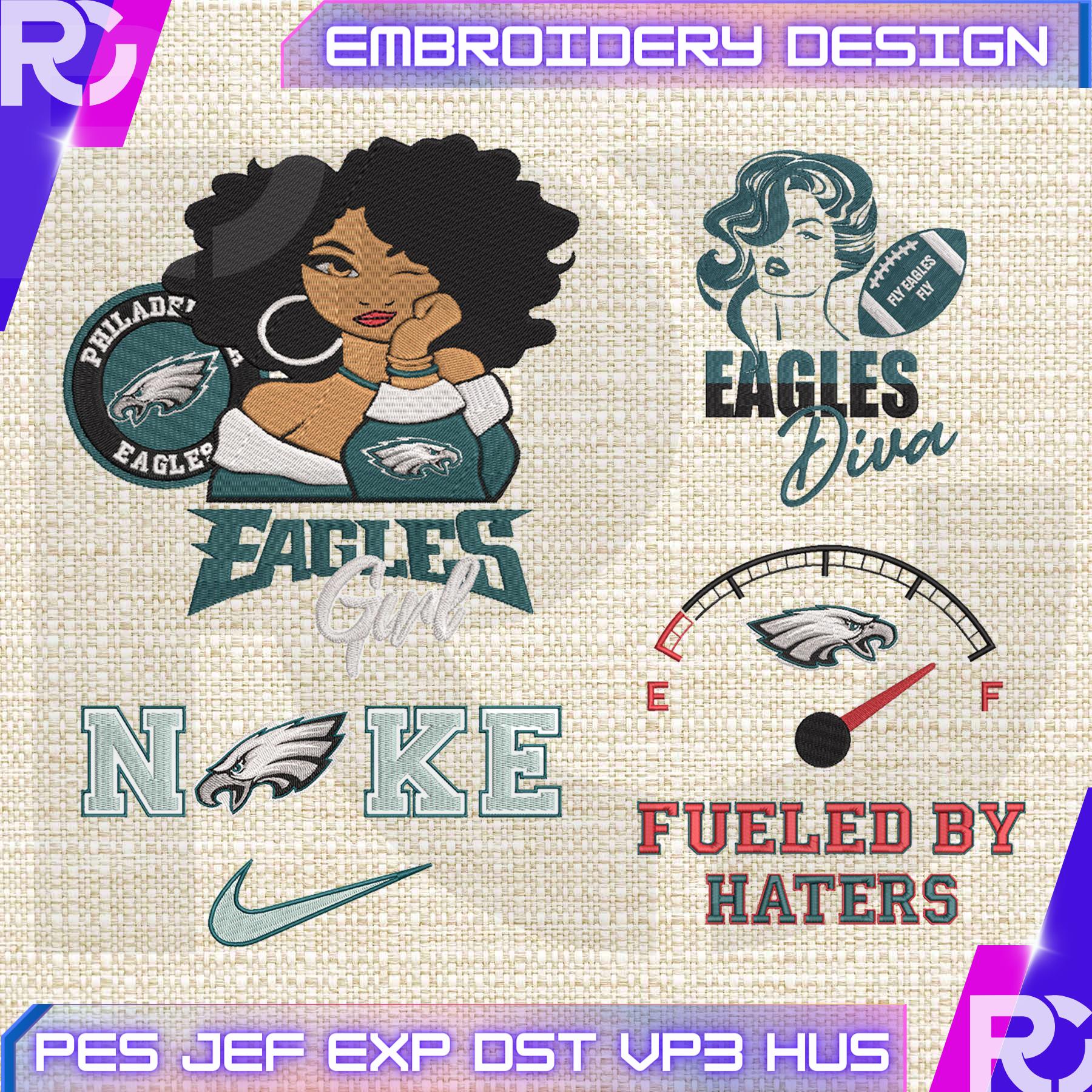 7+ Eagles Football Logo Embroidery Bundle, Famous Football T | Inspire ...
