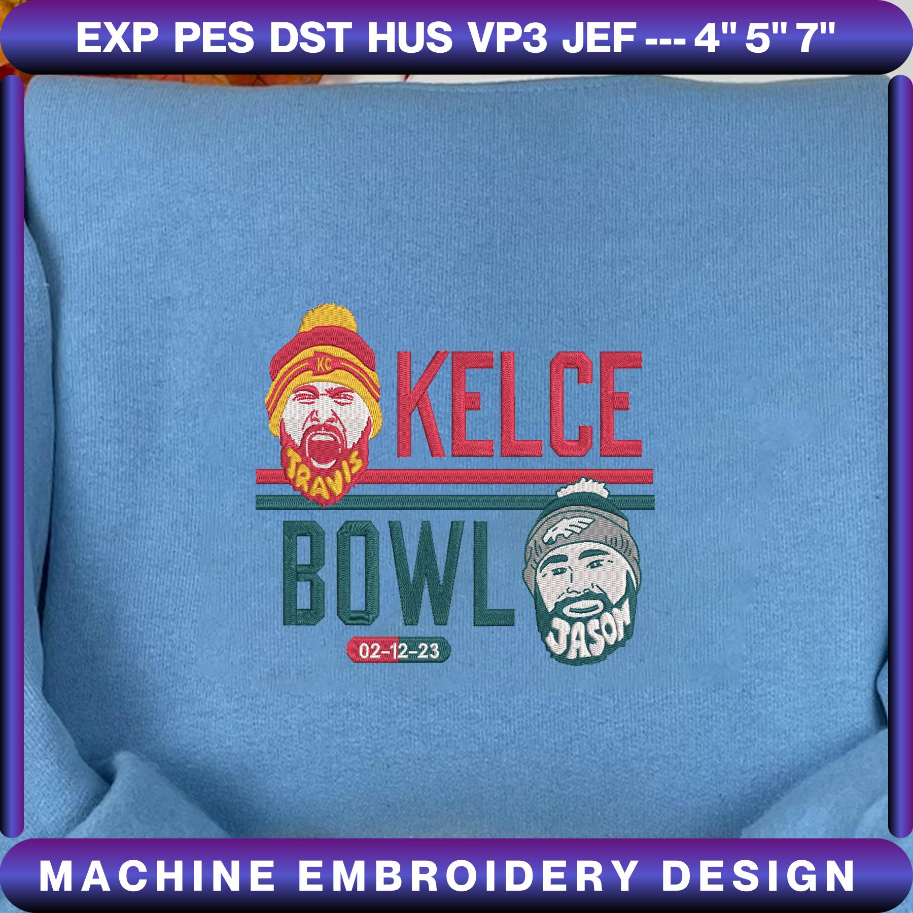 87 KELCE VS BOWL 62 Embroidery Design, NFL Super Bowl LVII F - Inspire ...