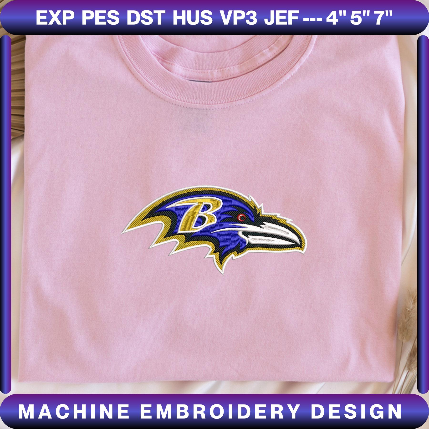 NFL Baltimore Ravens Embroidery Design, NFL Football Logo Em | Inspire ...