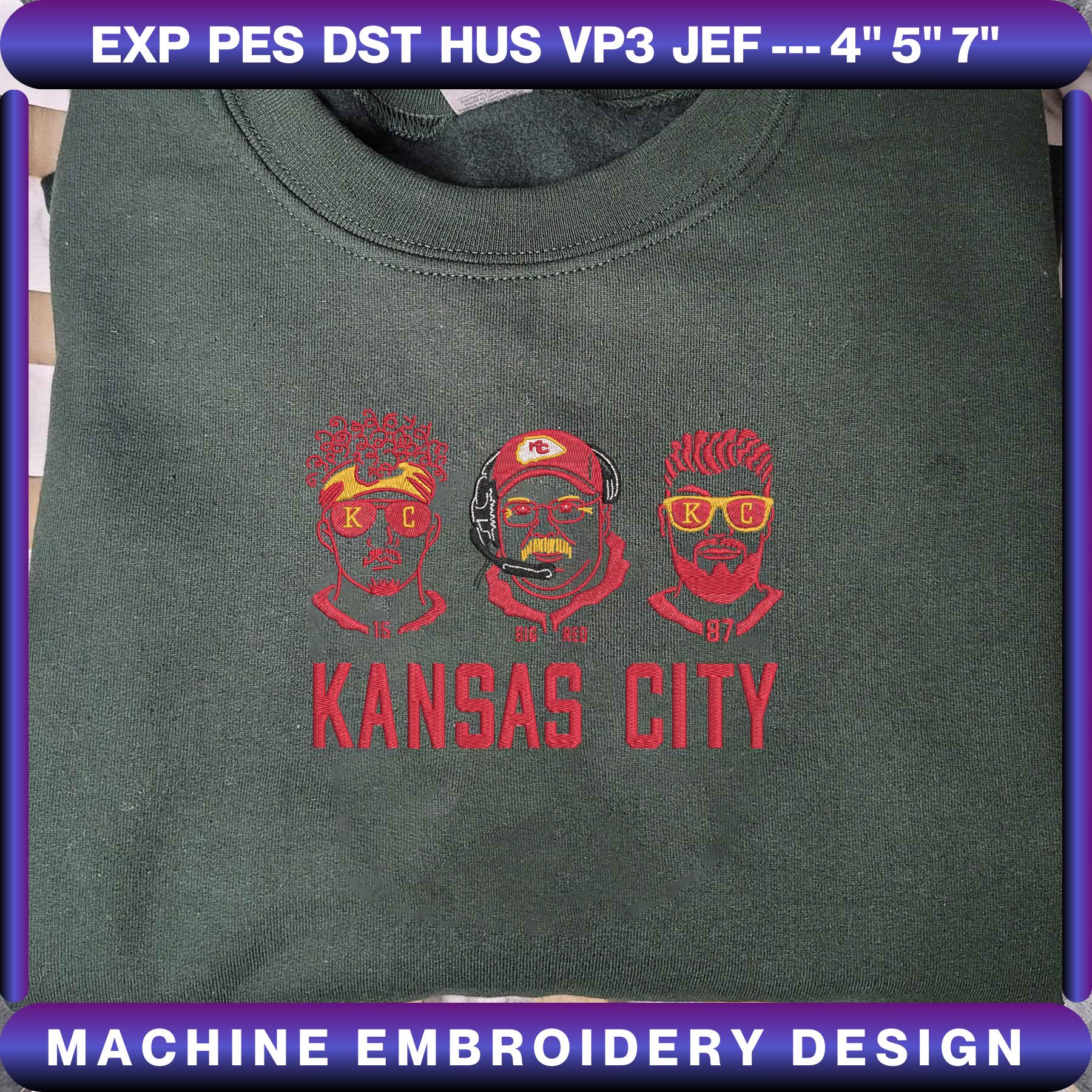 Chiefs Football Logo Embroidery Design, NFL Kansas City Chie | Inspire ...