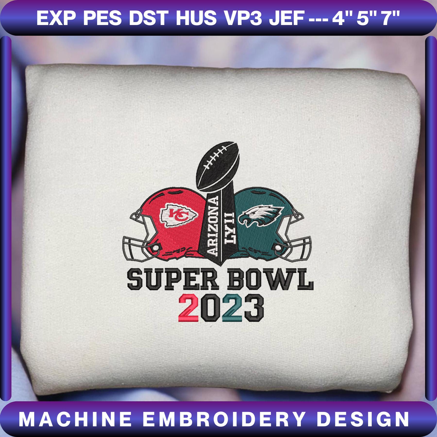 NFL Super Bowl LVII Embroidery Design, NFL Football Logo Emb | Inspire ...