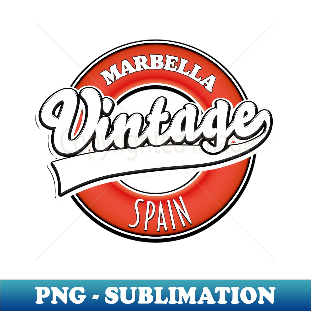 Marbella Spain vintage logo - PNG Transparent Sublimation De | Inspire ...