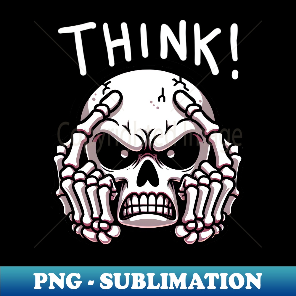 Thinking Skeleton - Decorative Sublimation PNG File - Perfec | Inspire ...