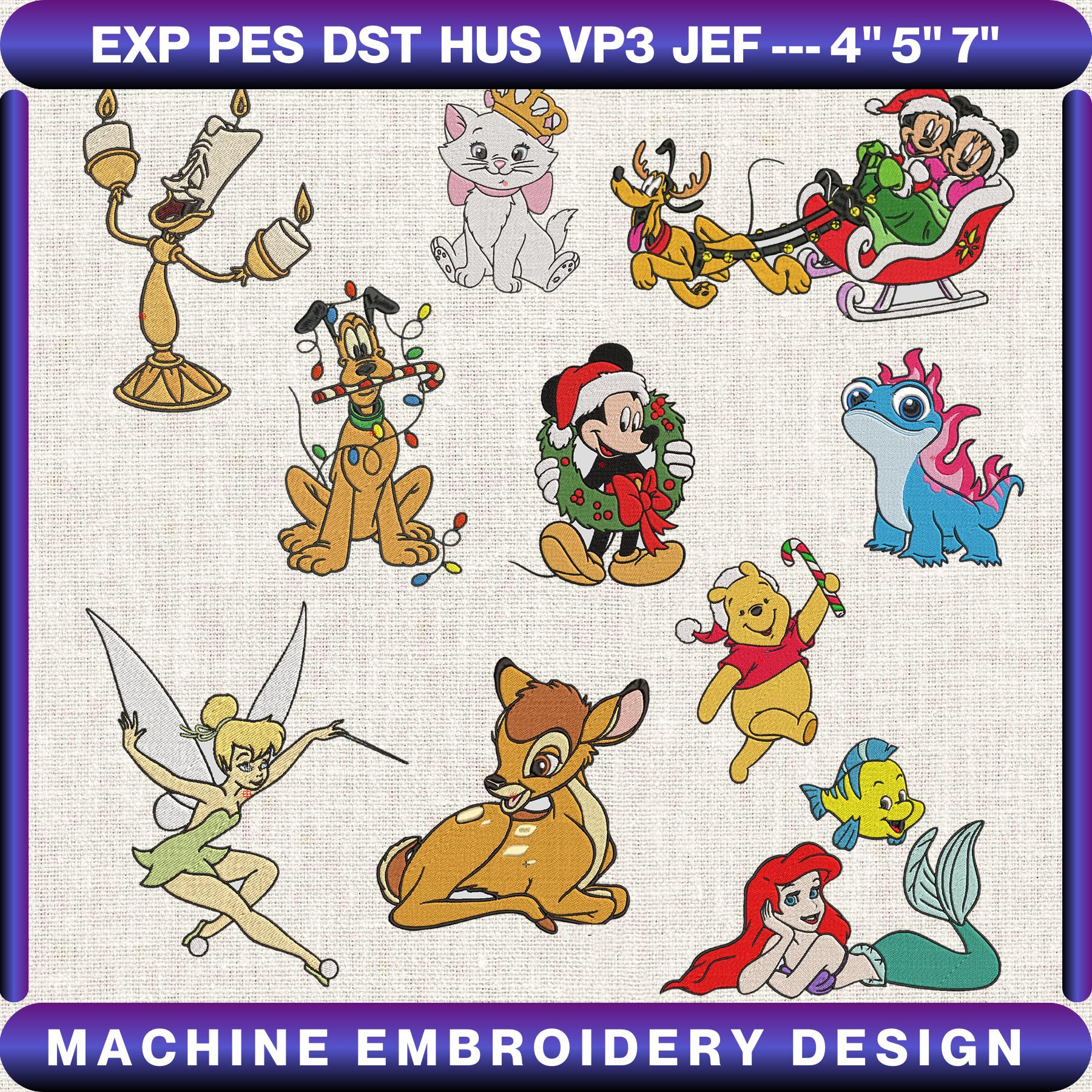 Cartoon Embroidery Designs, Christmas Embroidery, Christmas | Inspire ...