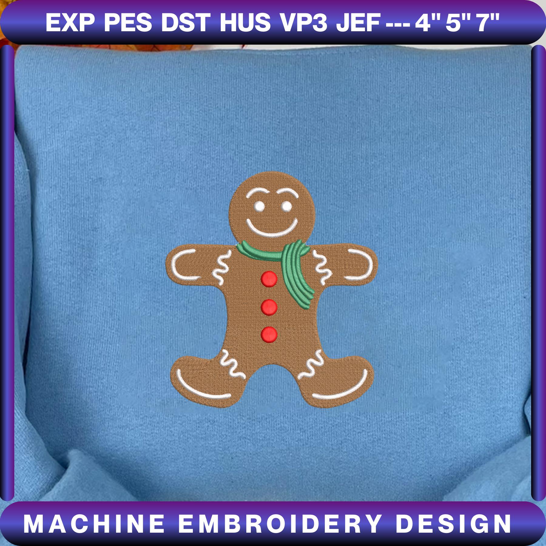 Gingerbread Embroidery Designs, Christmas Embroidery Designs - Inspire ...
