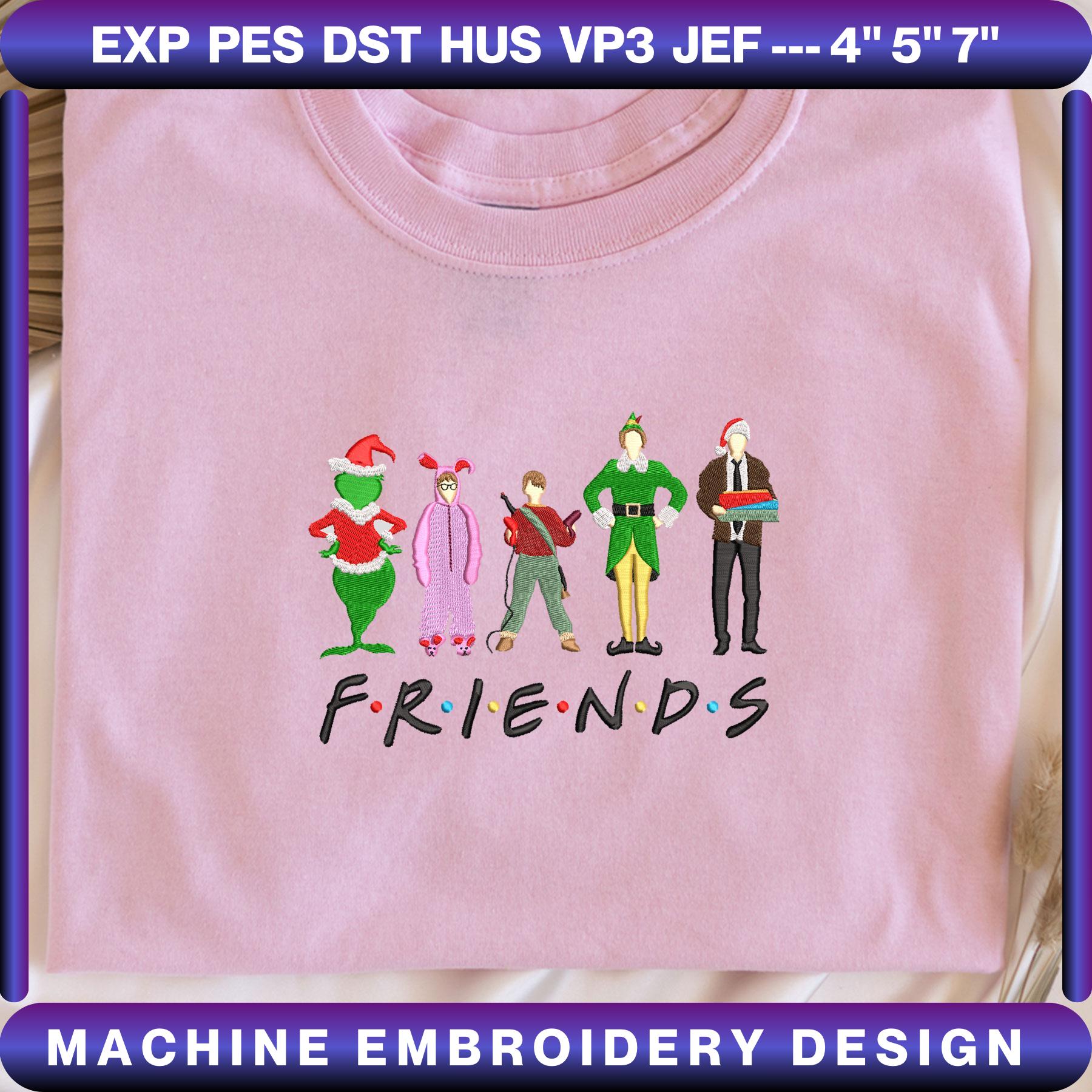 Christmas Embroidery Designs, Friend Embroidery Designs, Ch - Inspire ...