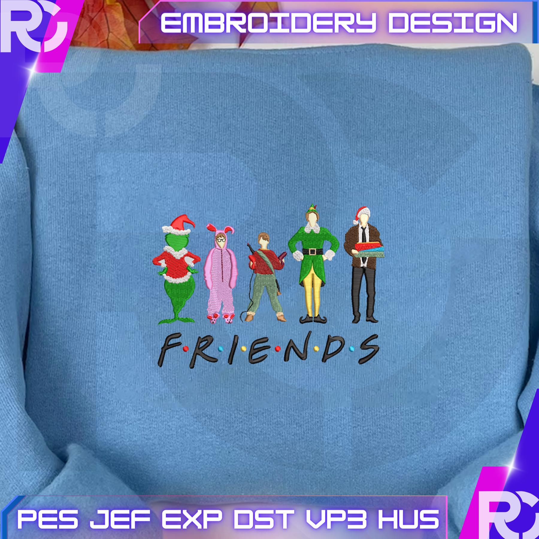 Christmas Embroidery Designs, Friend Embroidery Designs, Ch - Inspire ...