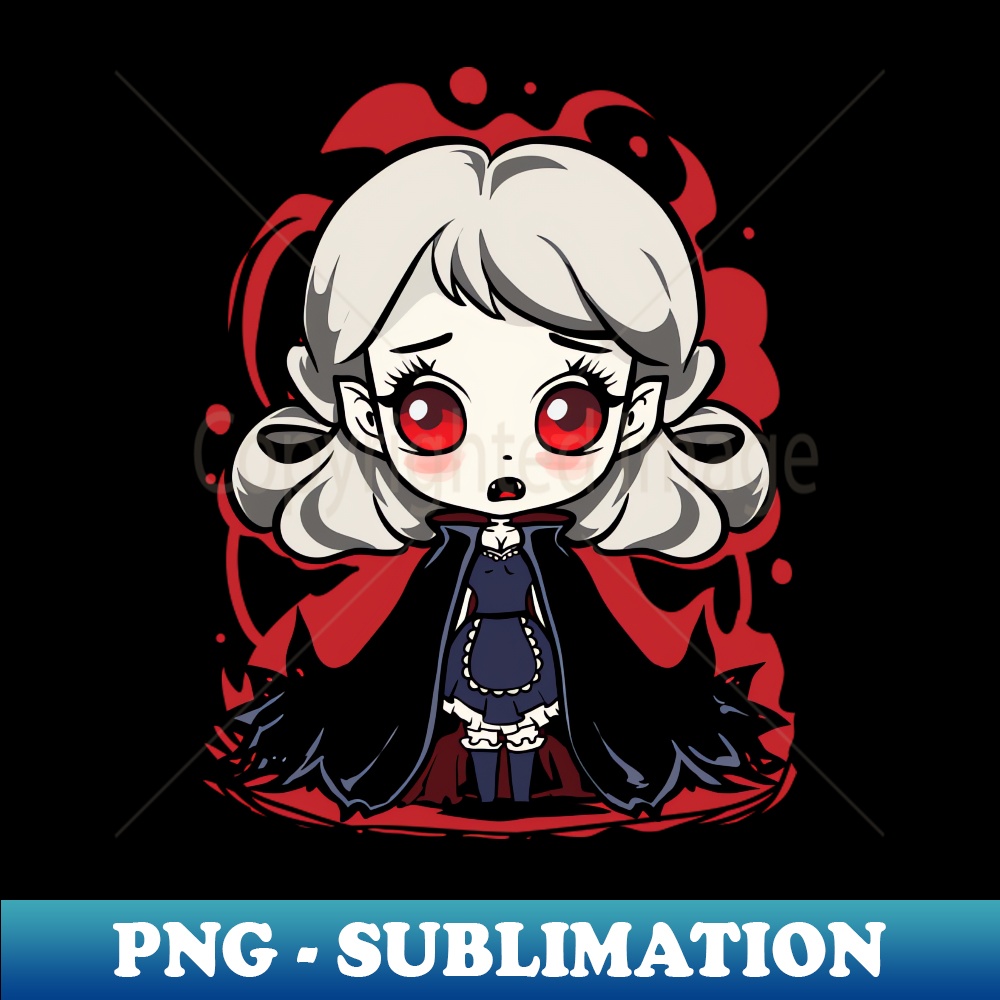 Halloween Goth Chibi Vampire Girl - Professional Sublimation | Inspire ...