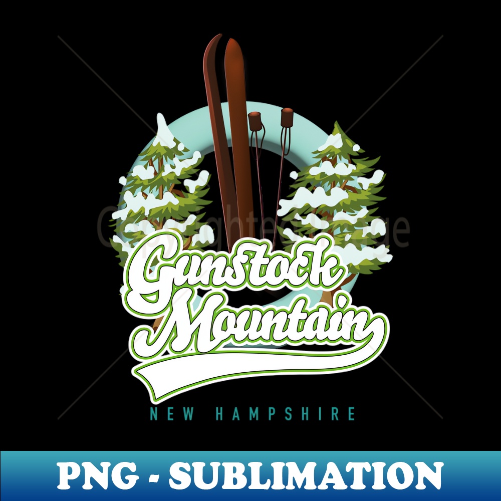 Gunstock Mountain ski logo - Instant PNG Sublimation Downloa | Inspire ...