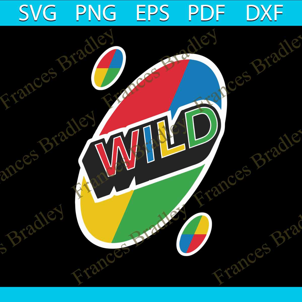 Retro Game UNO Wild Card SVG Cutting Digital File | Inspire Uplift