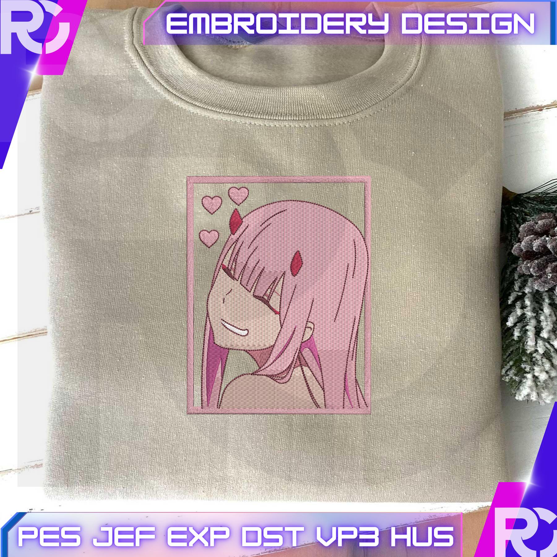Cute Anime Girl Embroidery Designs, Inspired Anime Embroider | Inspire ...