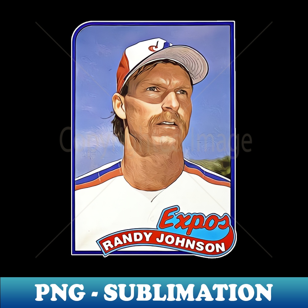 Retro Big Unit Baseball Rookie Card - Instant Sublimation Di | Inspire ...
