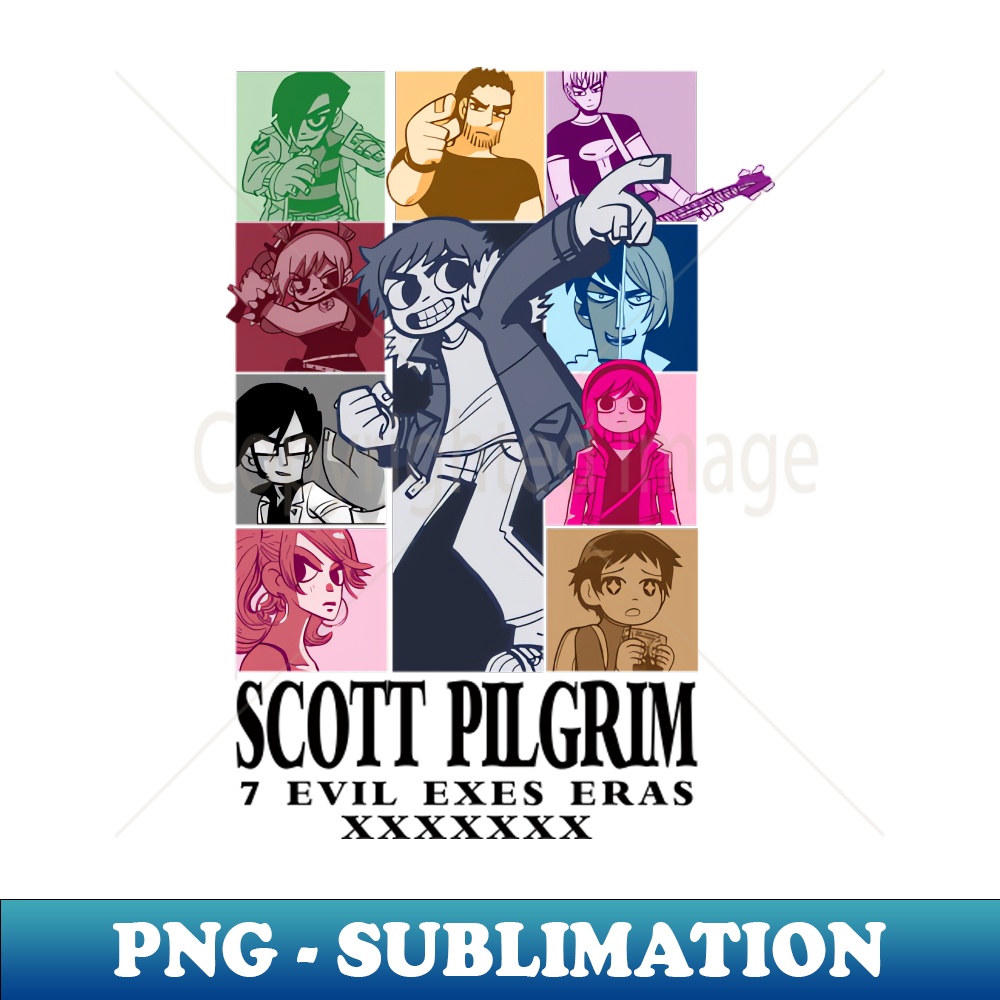 SCOTT PILGRIM 7 EVIL EXES ERAS - Aesthetic Sublimation Digit | Inspire ...