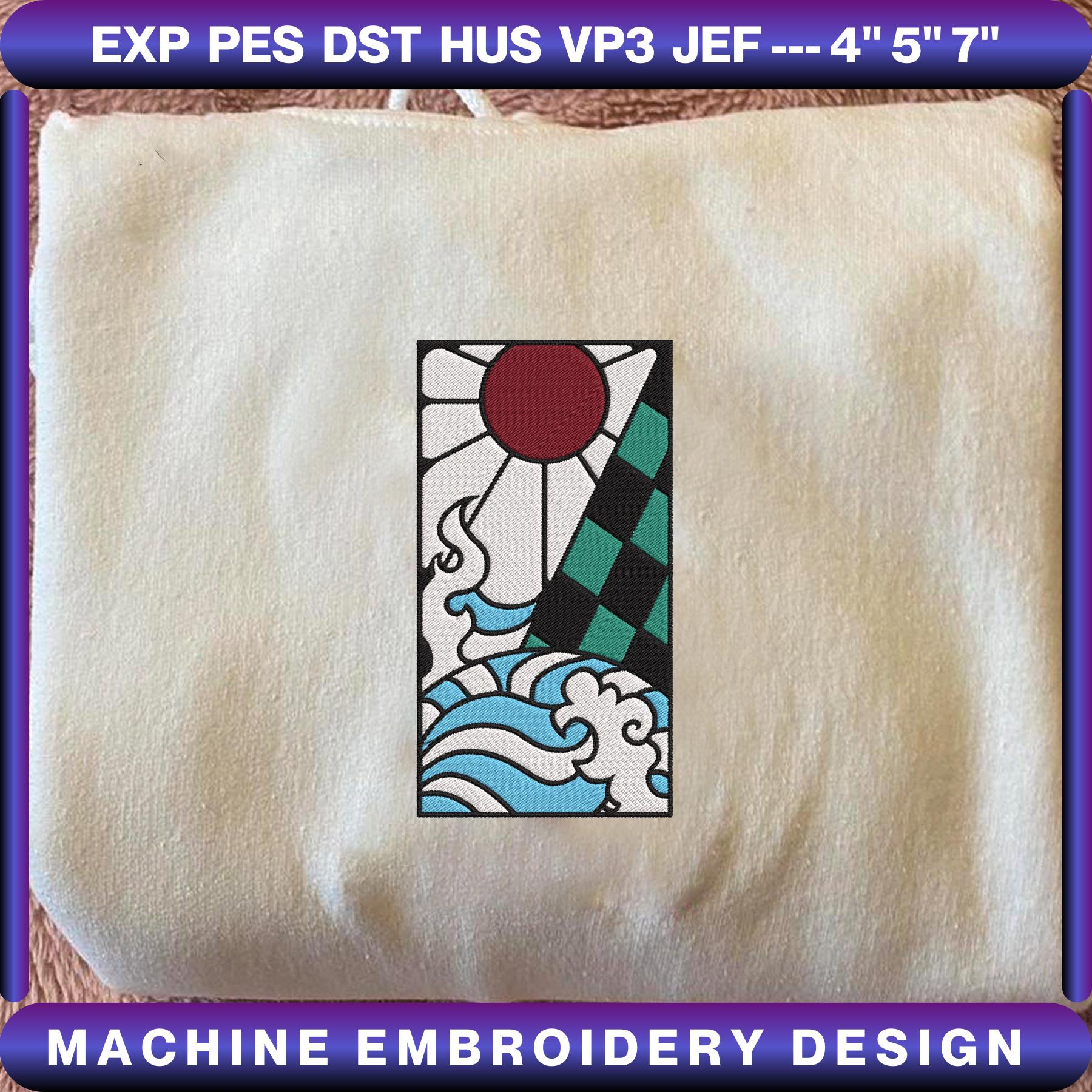 Demon Slayer Embroidery, Anime Embroidery, Logo Demon Slayer | Inspire ...