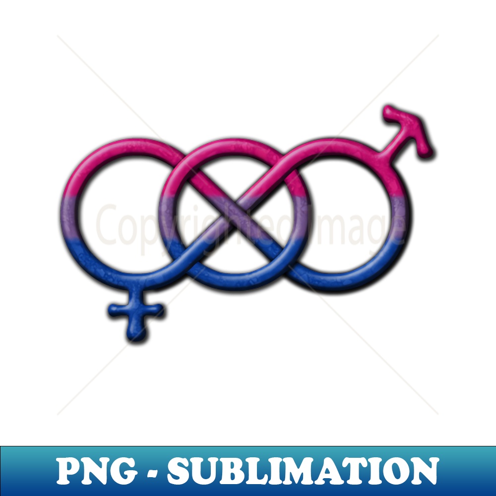 Bisexual Pride Flag Colored Gender Knot Symbol - High-Qualit | Inspire ...