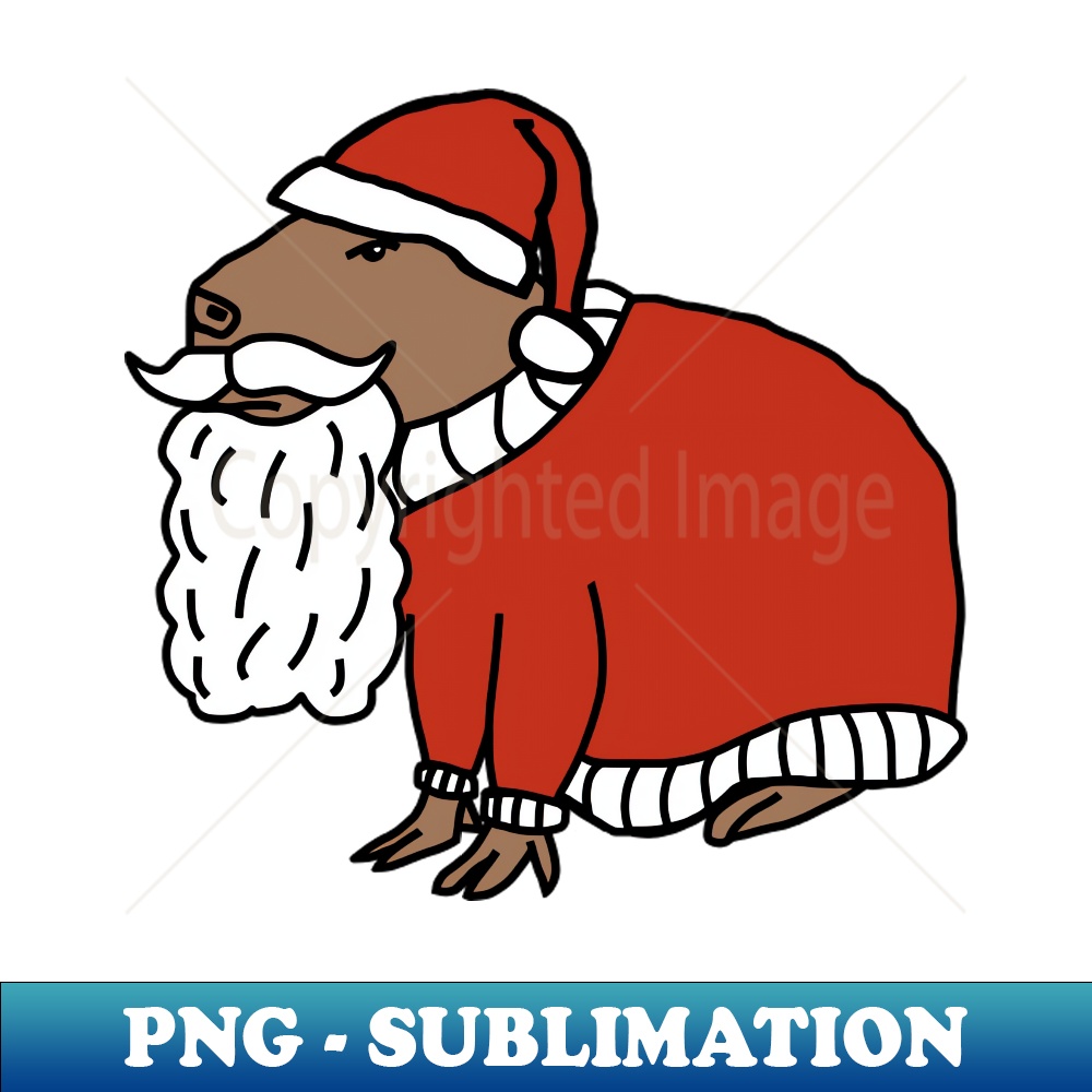 Christmas Capybara Dressed as Santa Claus - Professional Sub | Inspire ...