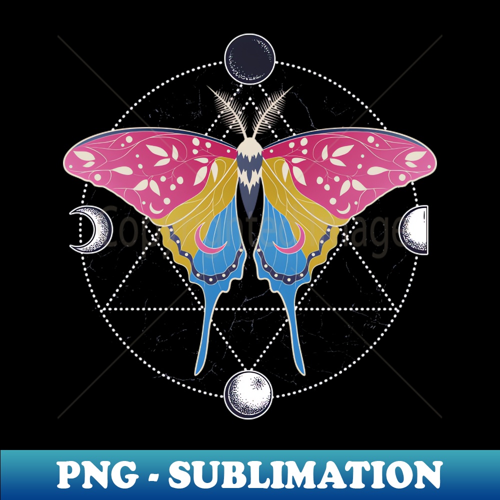 Pansexual Luna Moth Celestial Cottagecore LGBT Pride Flag - | Inspire ...