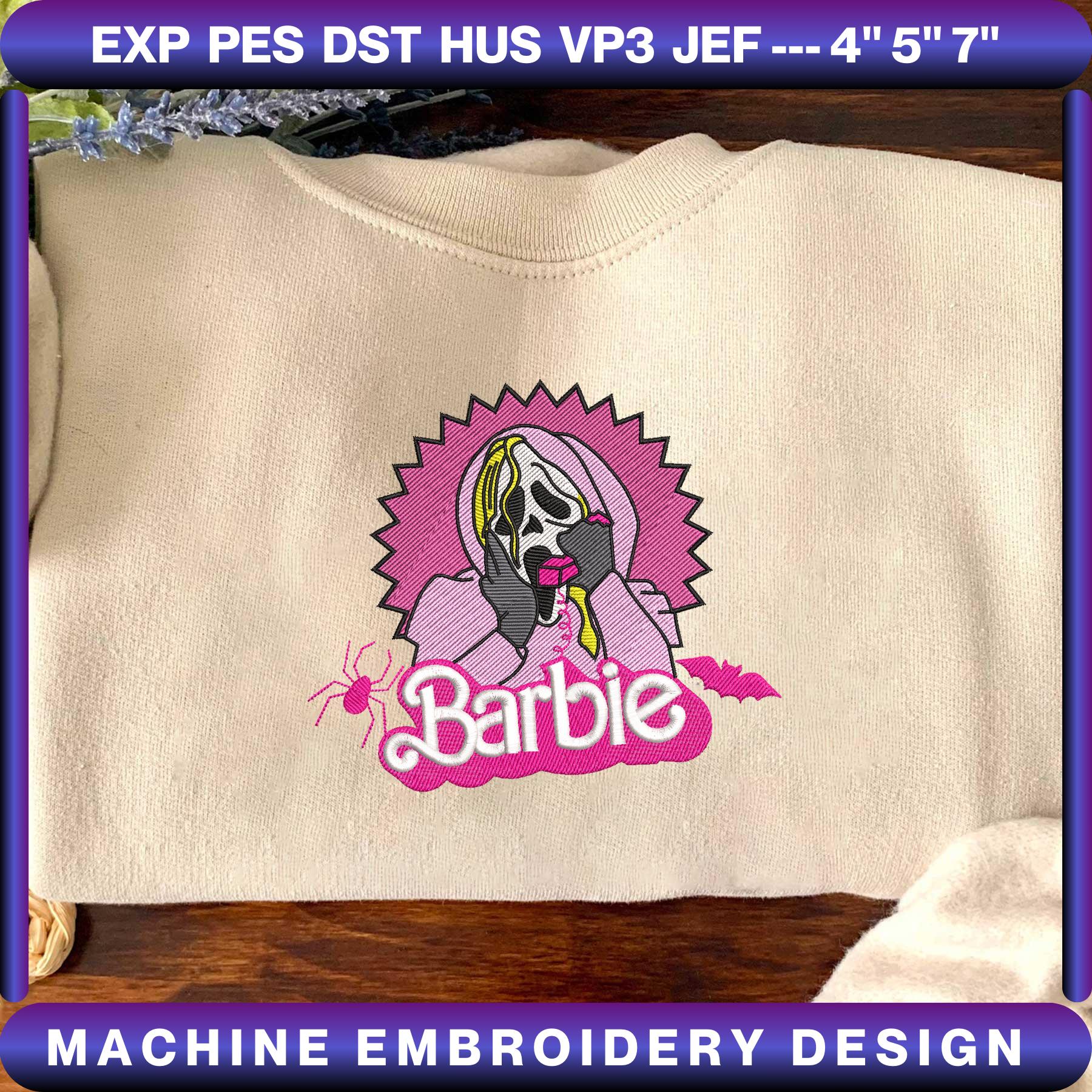 Barbi Movie Embroidery Machine Design, Barbi Halloween Embro - Inspire ...
