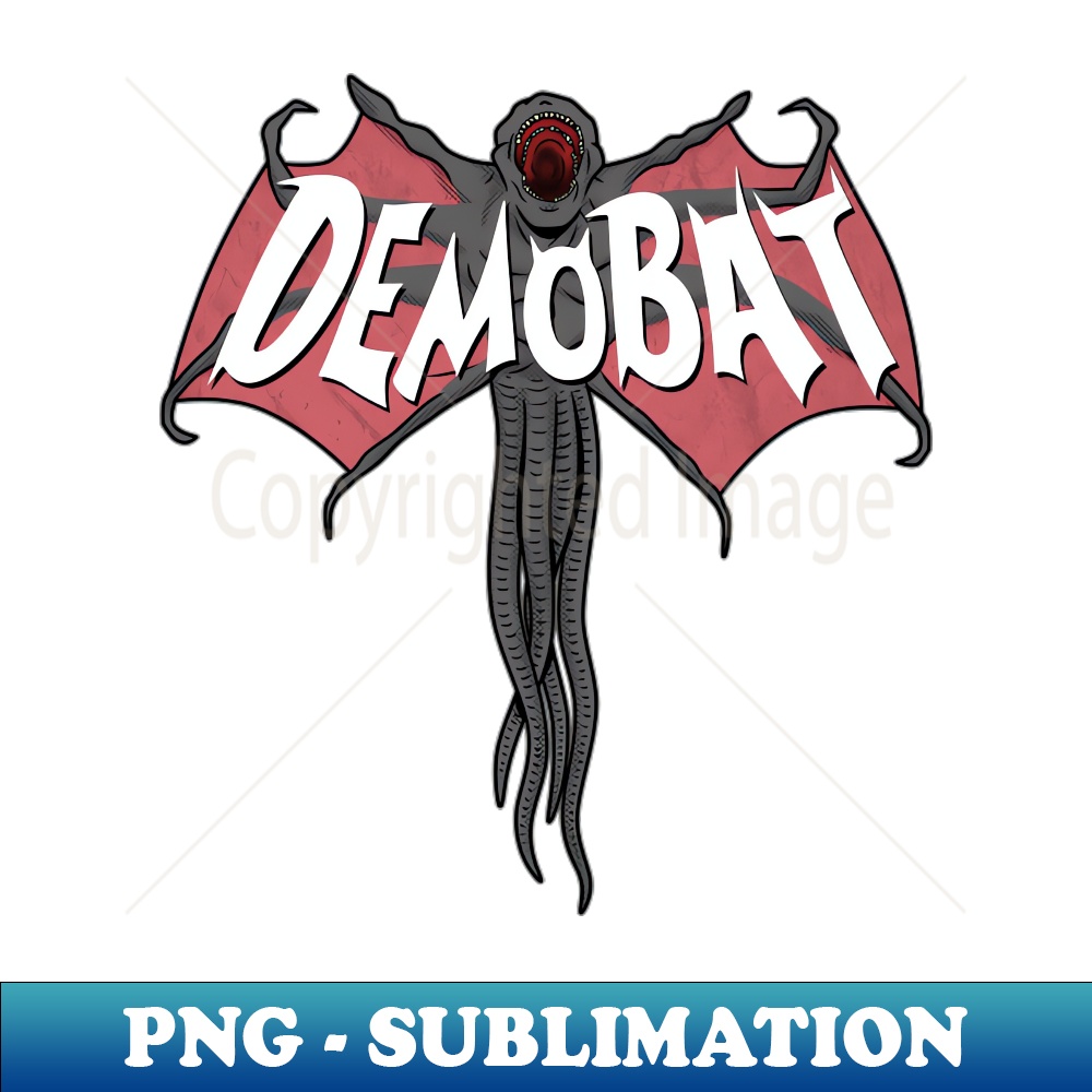 Demogorgon Demobat Monsters Upside Down 80s Superhero Logo P - Inspire ...