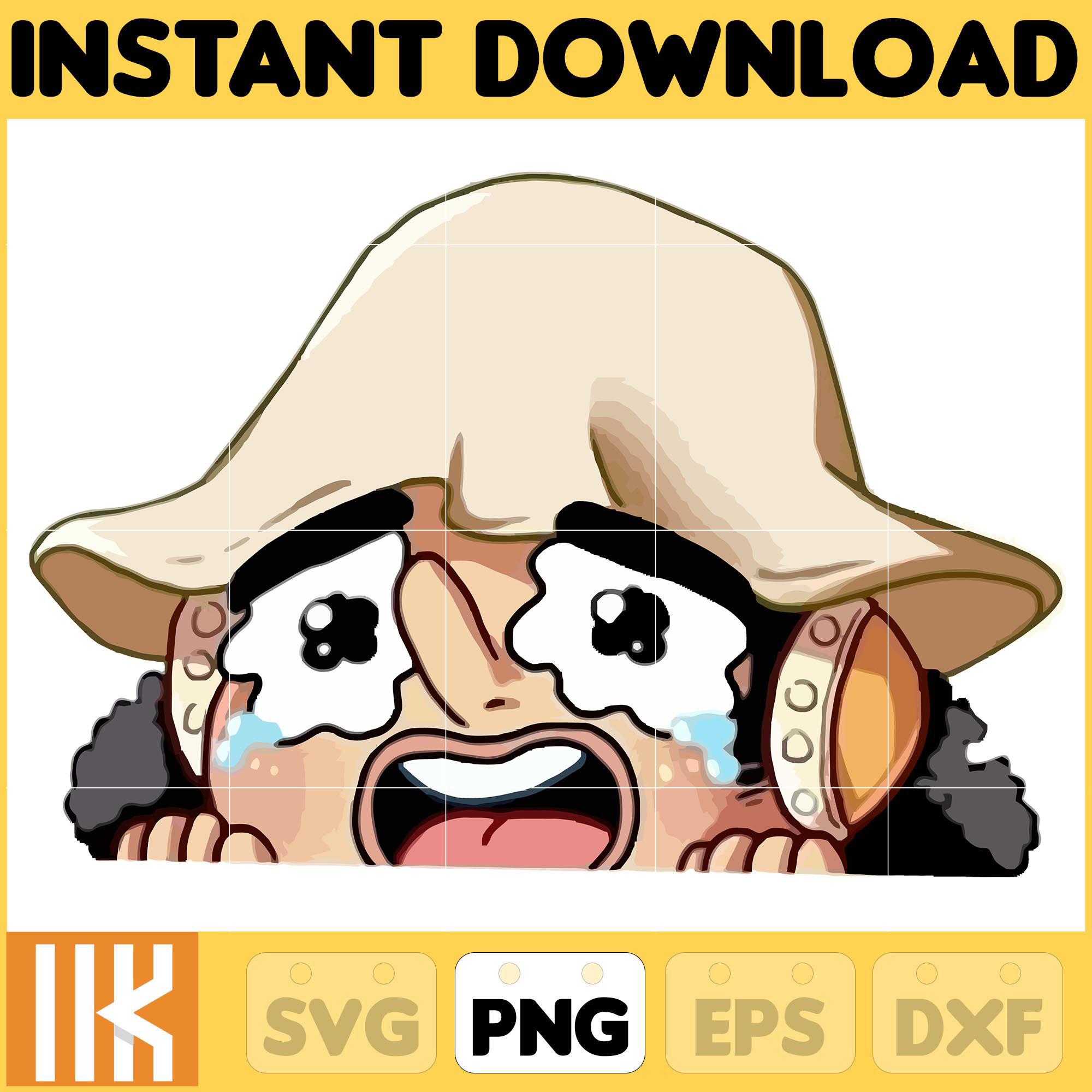 Anime Peeking Premium Graphic Design, Cute , Cool, Anime PNG - Inspire ...