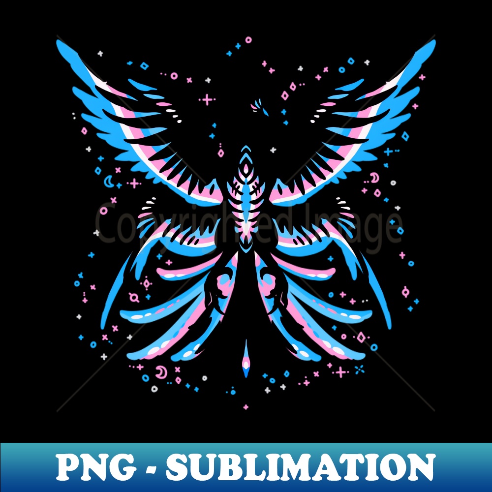 Trans Flag Phoenix - PNG Transparent Sublimation File - Stun - Inspire ...