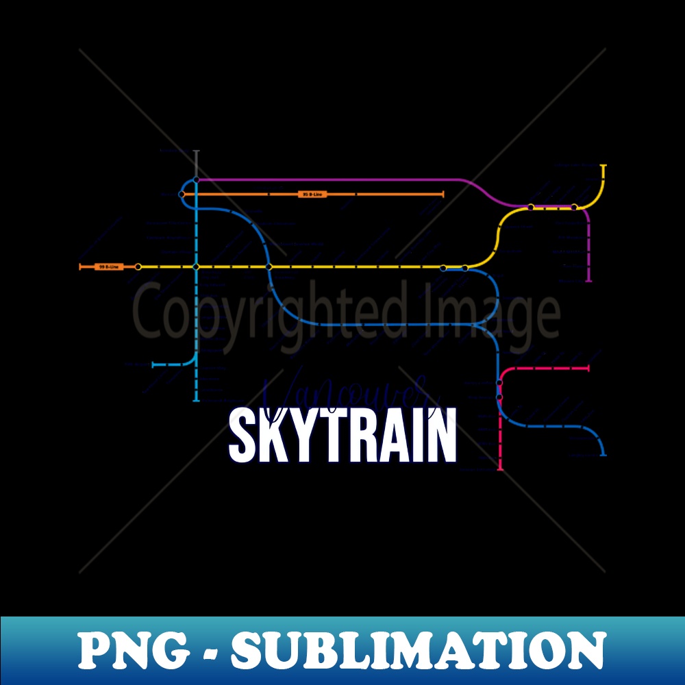 Vancouver Skytrain - Instant PNG Sublimation Download - Enha - Inspire ...