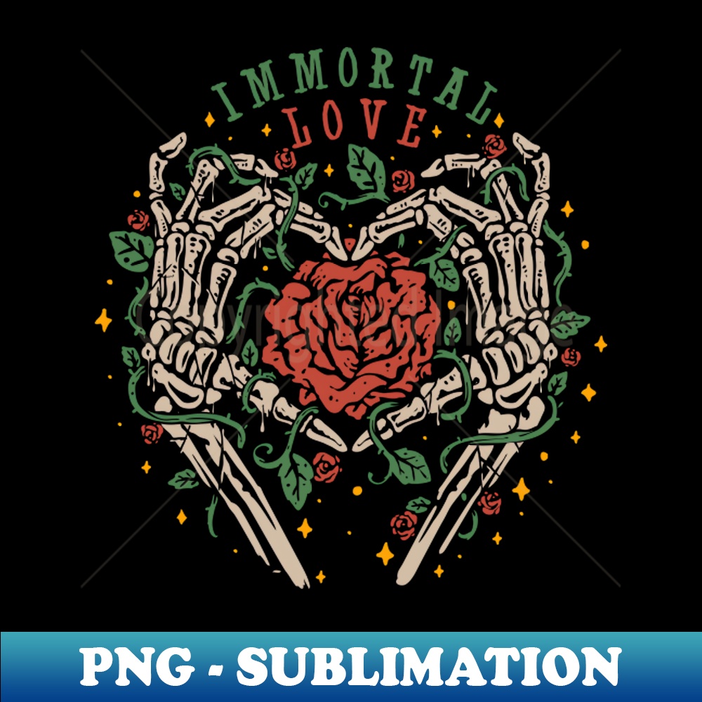 Skeleton Heart - Inmortal Love - PNG Transparent Sublimatio - Inspire ...